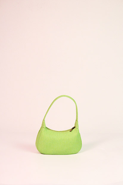 CITRUS – Lime Green Jute Cotton Baguette – Jute Smart – Jute hand bags ...
