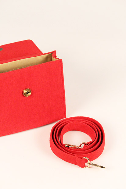 MARMALADE – Bright Red Mini Sling Bag – Jute Smart – Jute hand bags and ...
